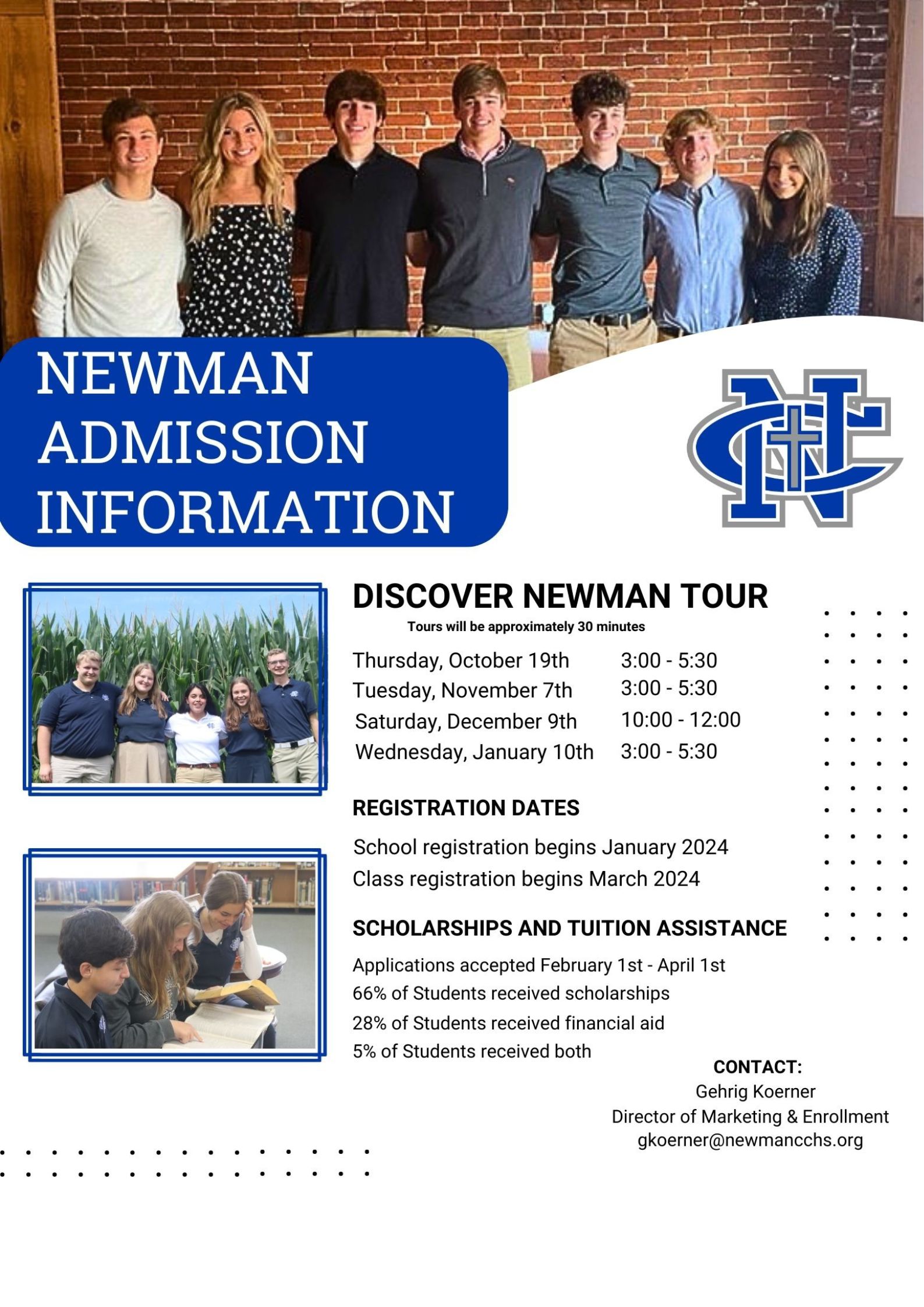 Admissions - Newman Central Catholic High School