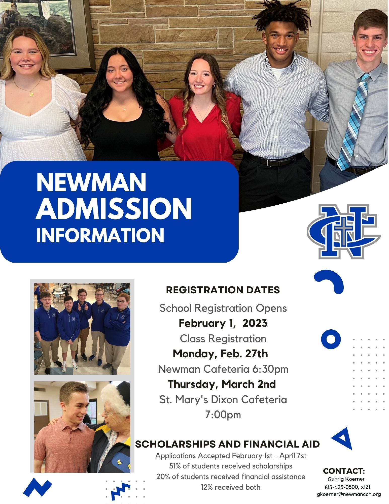 Admissions - Newman Central Catholic High School